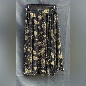 Pinup Couture | Skirts | Pinup Couture Laura Byrnes Good Fortune Black Swing Skirt Hands Tarot ...